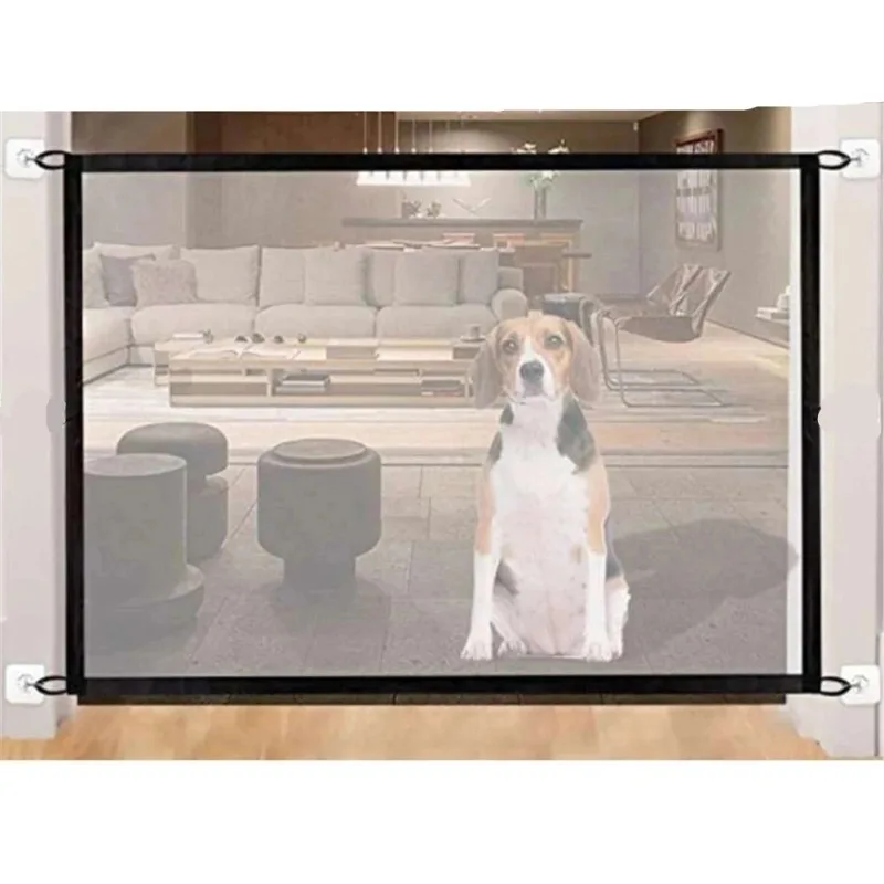 Magic-Gate-for-Dogs-Pet-Mesh-Doorway-Gate-Pet-Safety-Guard-Home-Outside ...