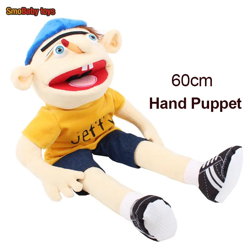 60cm-Giant-Feebee-Jeffy-Puppet-Plush-Hat-Game-Toy-Boy-Girl-Cartoon-Hand ...