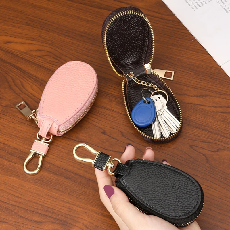 Car-Key-Wallets-Women-Couples-Zipper-Door-Keys-Storage-Mini-Portable-Multi-function-Simple-Solid ...