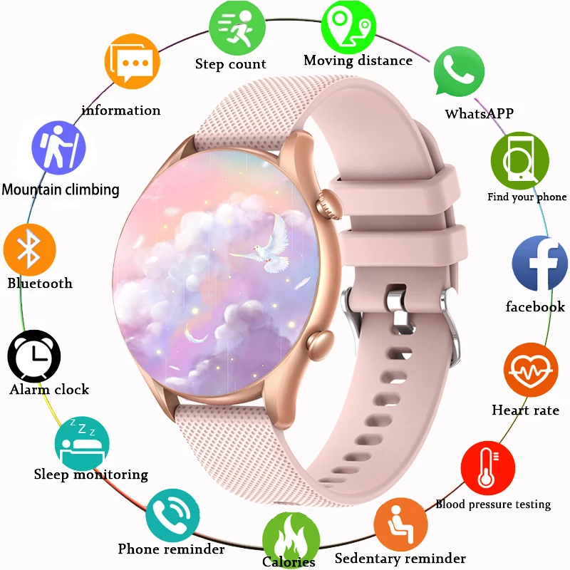 2023 New Smart Watch Women Men 1.32 Inch HD Full Touch Screen Women's ...