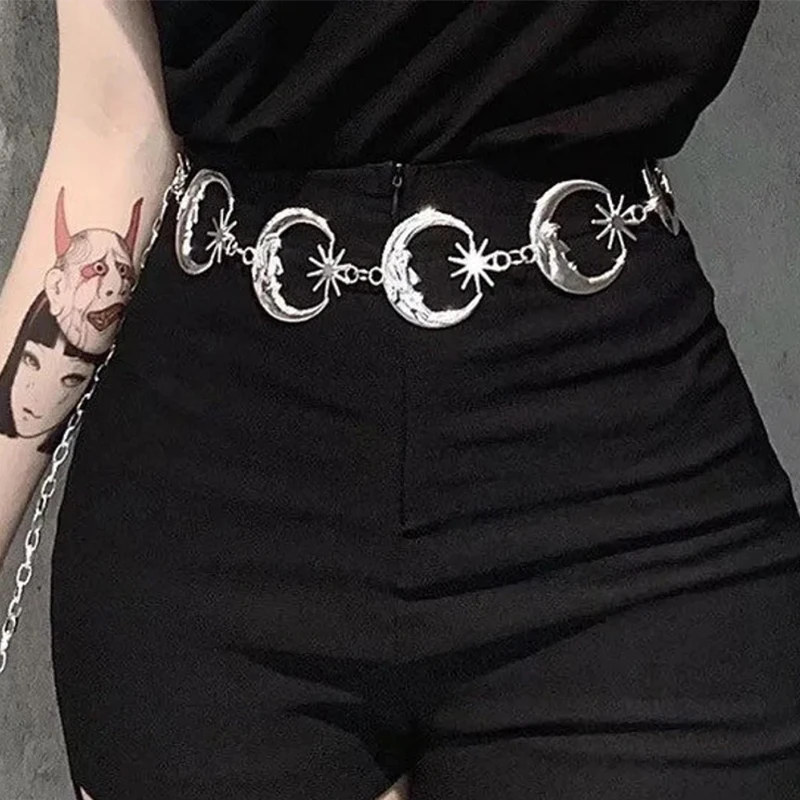 Gothic-Moon-Sun-Metal-Belts-Classic-Harajuku-High-Waist-Chain-Punk ...