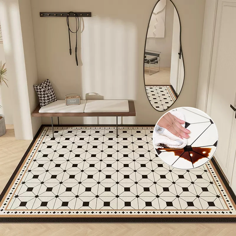 Retro Waterproof and Oil proof Kitchen Mats for Floor Non slip Washable ...