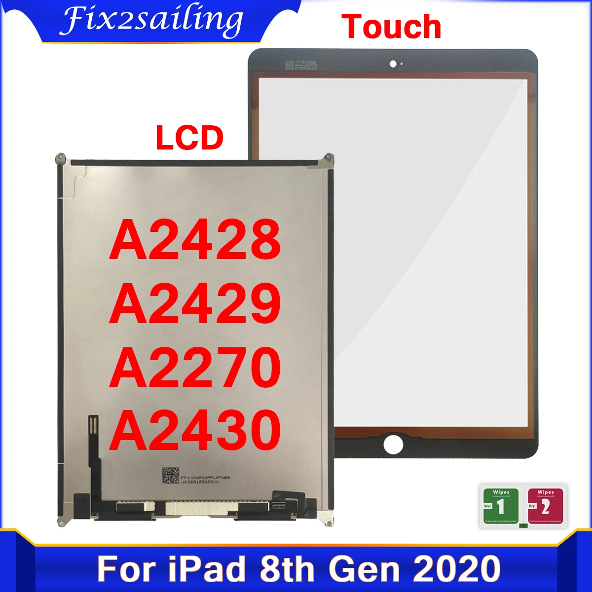 LCD-For-iPad-8-10-2-2020-8th-Gen-A2270-A2430-A2428-A2429-LCD-Touch ...