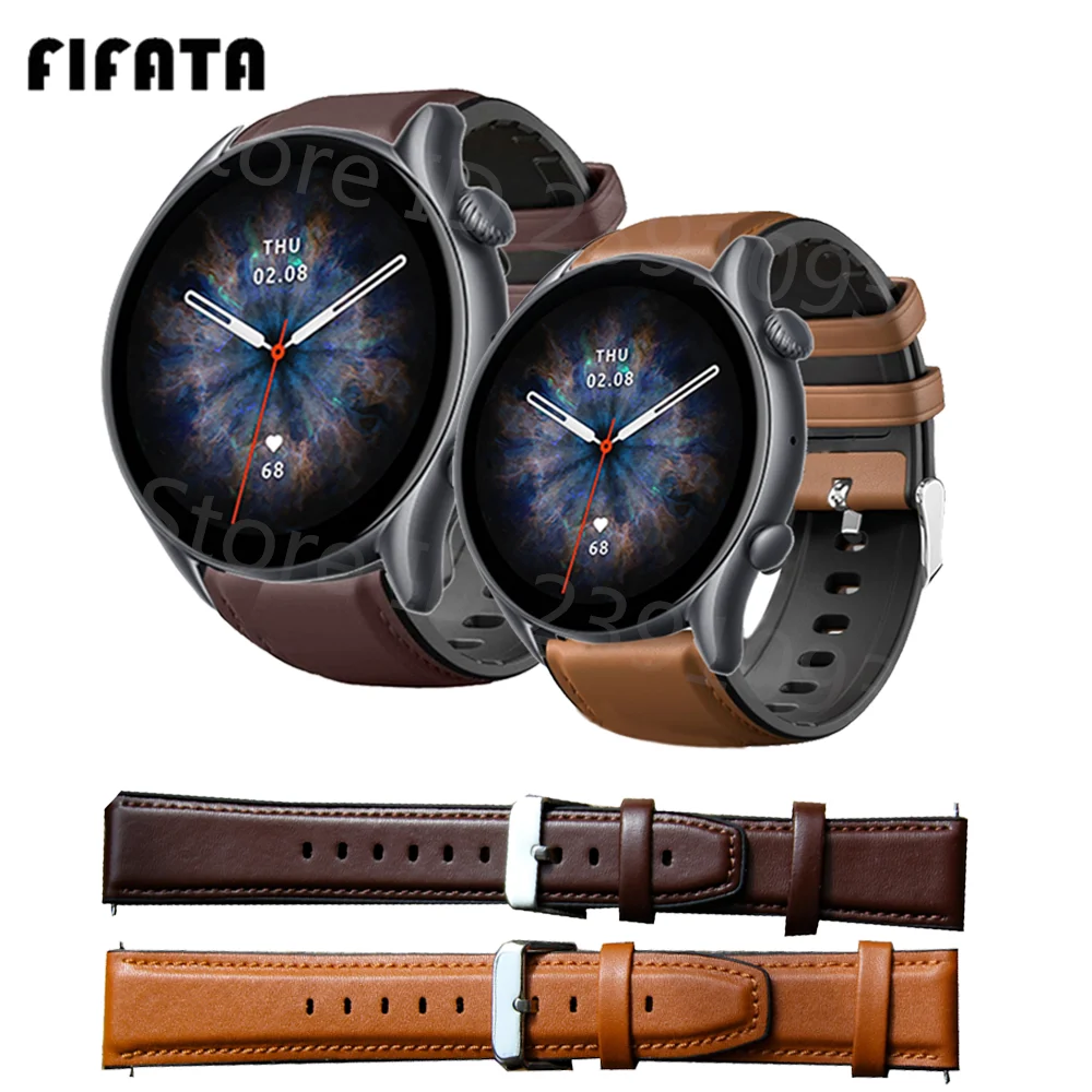 Leather Wristband Bracelet | Bracelet Amazfit Gtr 3 Pro | Amazfit Watch ...