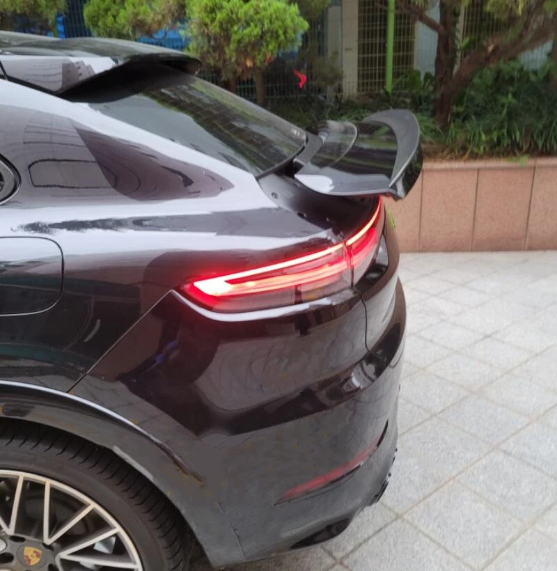 Spoiler For Porsche Cayenne Coupe 2019 2020 2021 2022 2023 Real Carbon ...