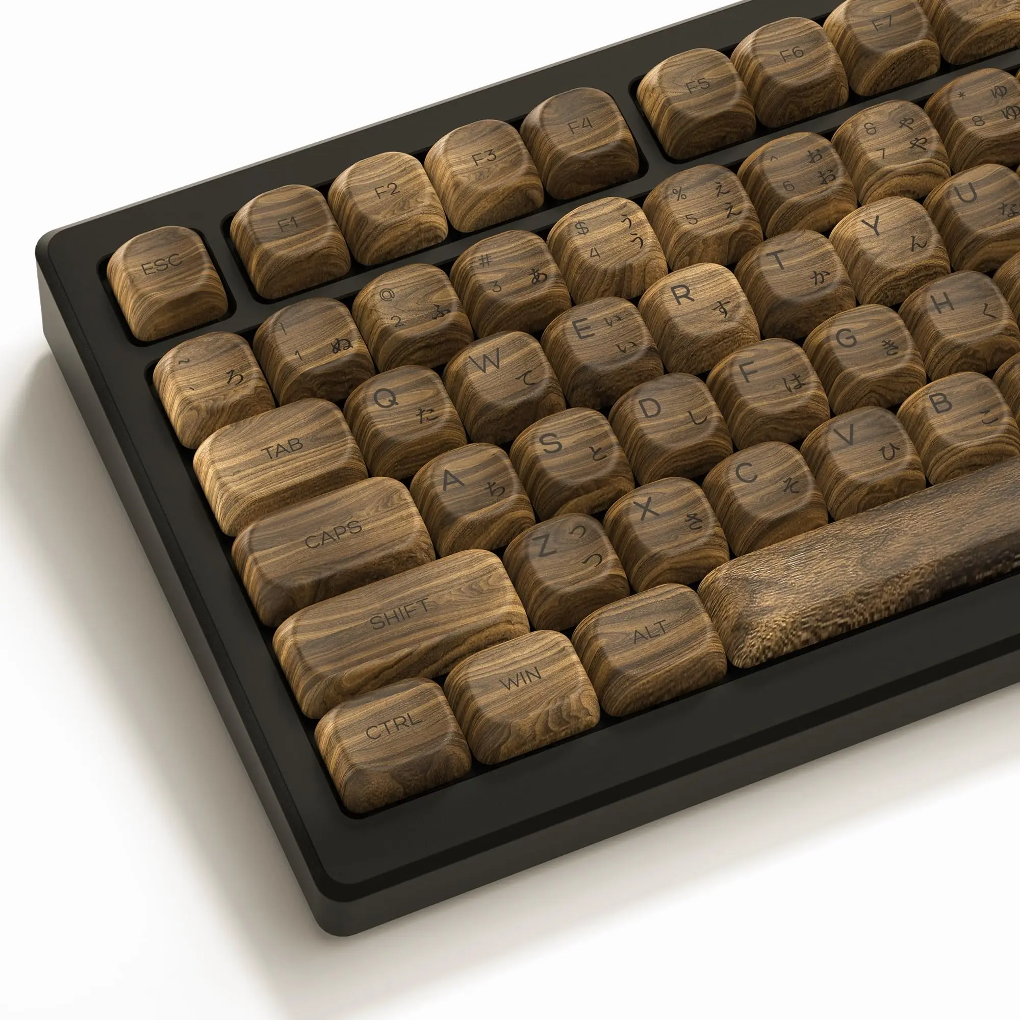 134-Keys-MOA-Profile-Walnut-wood-PBT-Keycaps-Customs-Dye-Sub-Key-caps ...