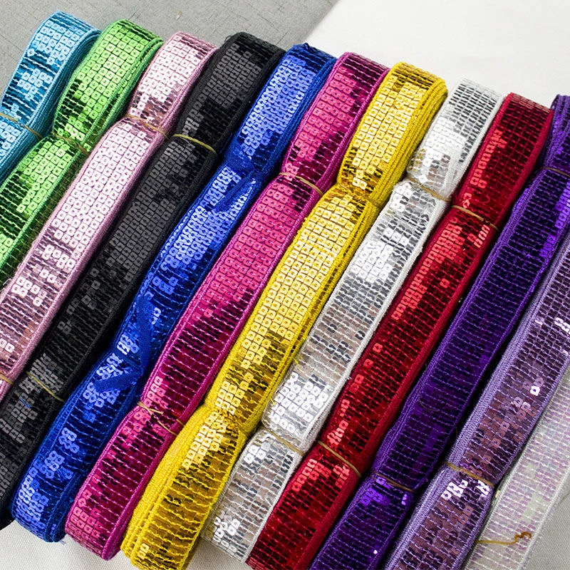 Sequin Lace Ribbon Trim Fabric | Lace Sequins Sewing | Lace Sequins ...