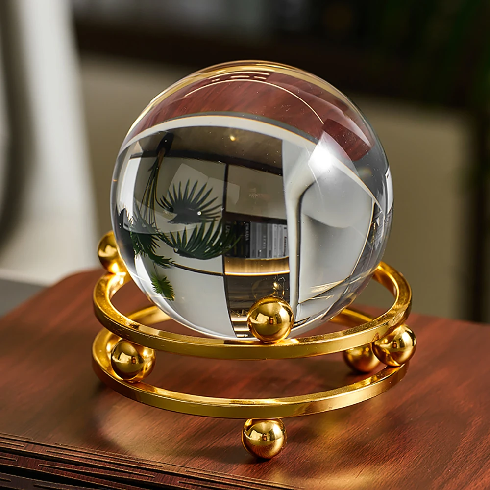 Luxury Living Room Home Decor Crystal Ball Ornament Modern Office ...