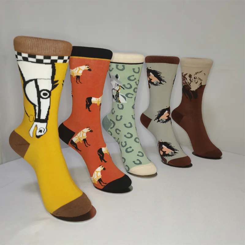 Funny-Women-s-Socks-Japanese-Korean-Harajuku-Cartoon-Horse-Steed ...