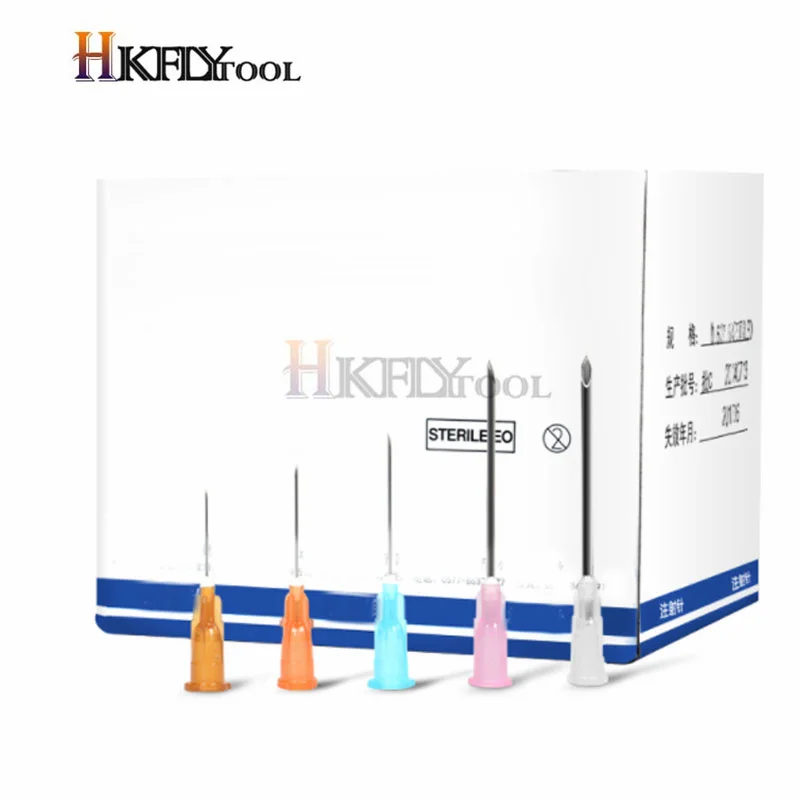 100pcs Disposable Plastic Medical Beauty 18G,30G,22G,23G,25G,27G ...
