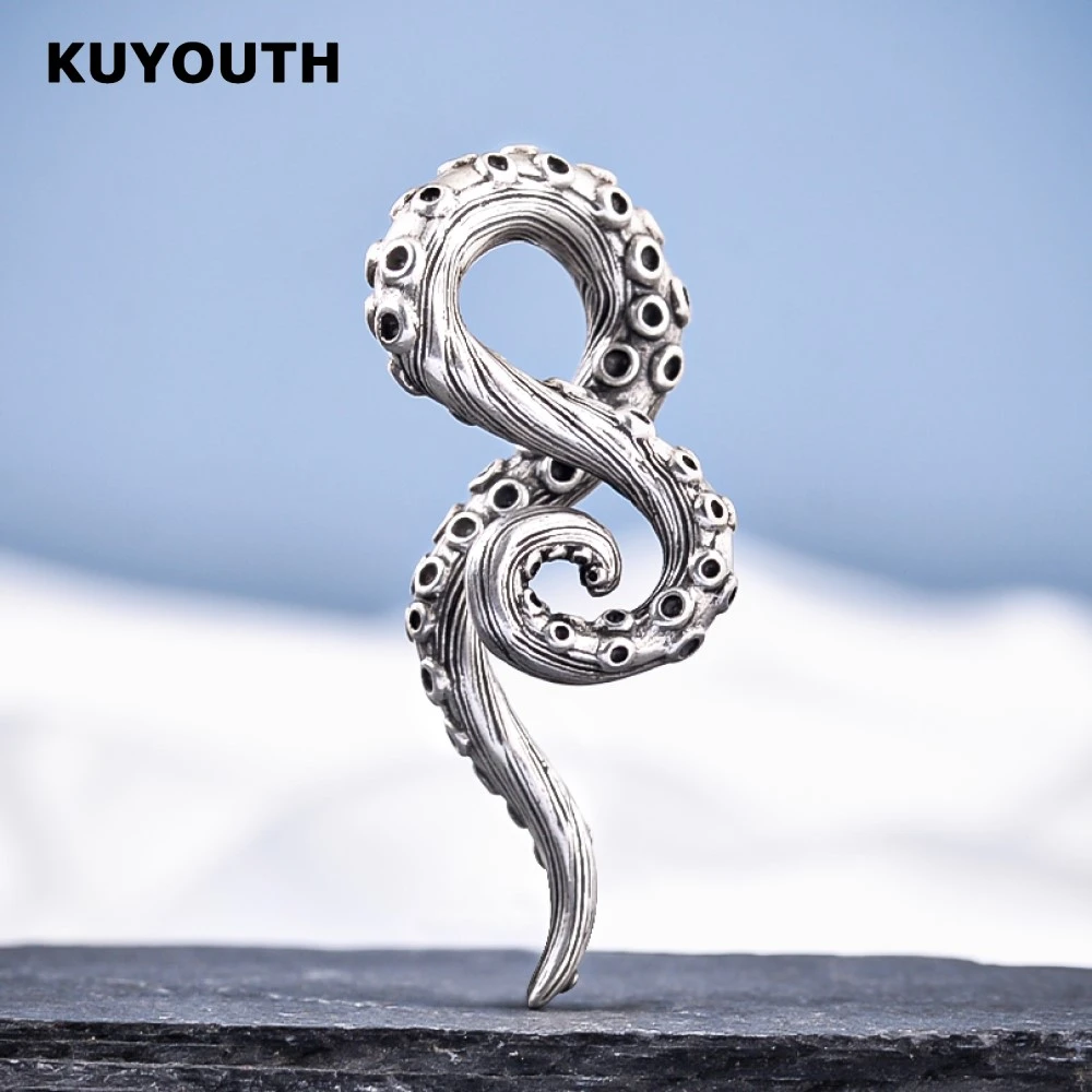 KUYOUTH Popular Copper Octopus Tentacles Ear Weight Hanger Gauges ...