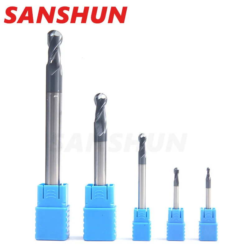 HRC50-ball-end-milling-cutter-coated-with-spherical-milling-cutter-for ...
