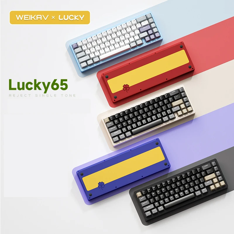Weikav-Lucky-65keys-Mechanical-Keyboard-Aluminum-Alloy-3-mode-Rgb-Hot ...