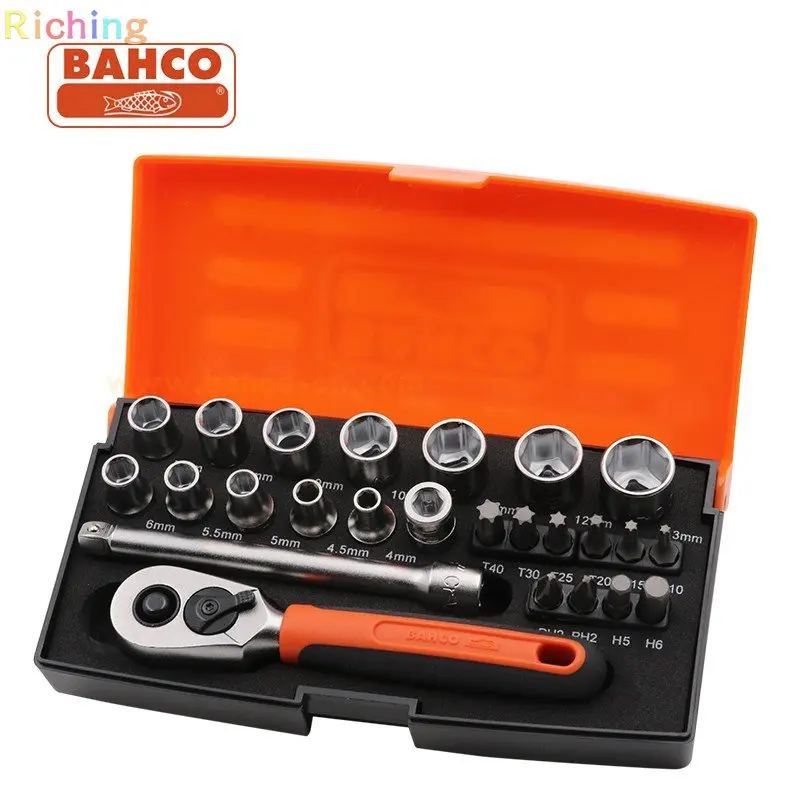 Bahco-SL25-1-4-Drive-25-Piece-Metric-Drive-Ratchet-Socket-Screwdriver ...