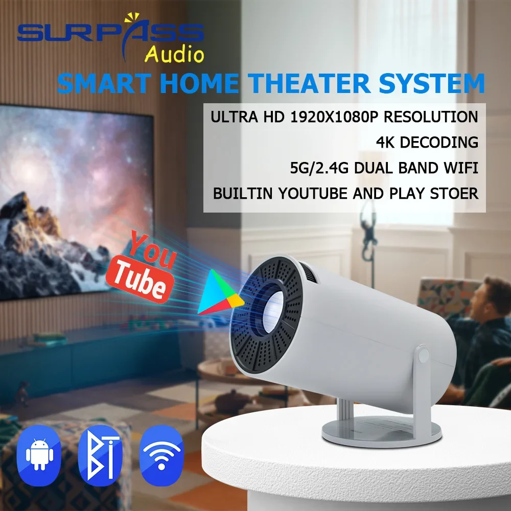 Smart-Home-Theater-System-Android-10-0-Wifi-Bluetooth-Projector-4k ...