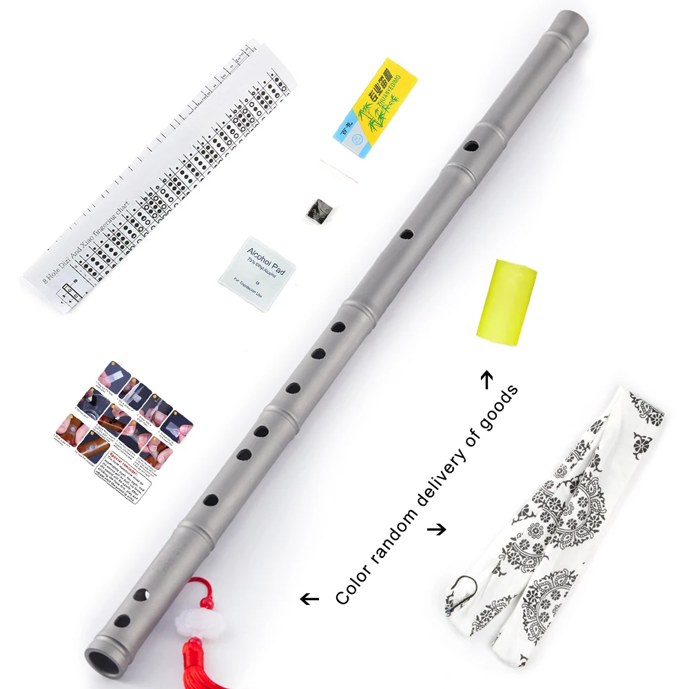 Titanium-Aloy-Flute-Bamboo-Joint-Style-Playing-Dizi-Professional-And ...