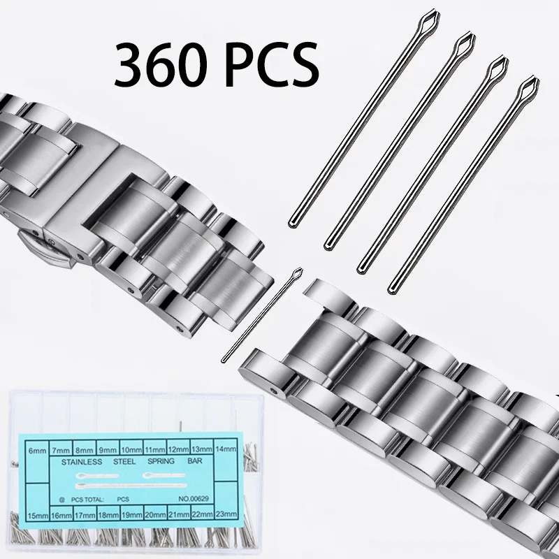 360PCS-Watch-Band-Link-Pins-Watch-Strap-Links-Beads-Split-Pin-Connect ...