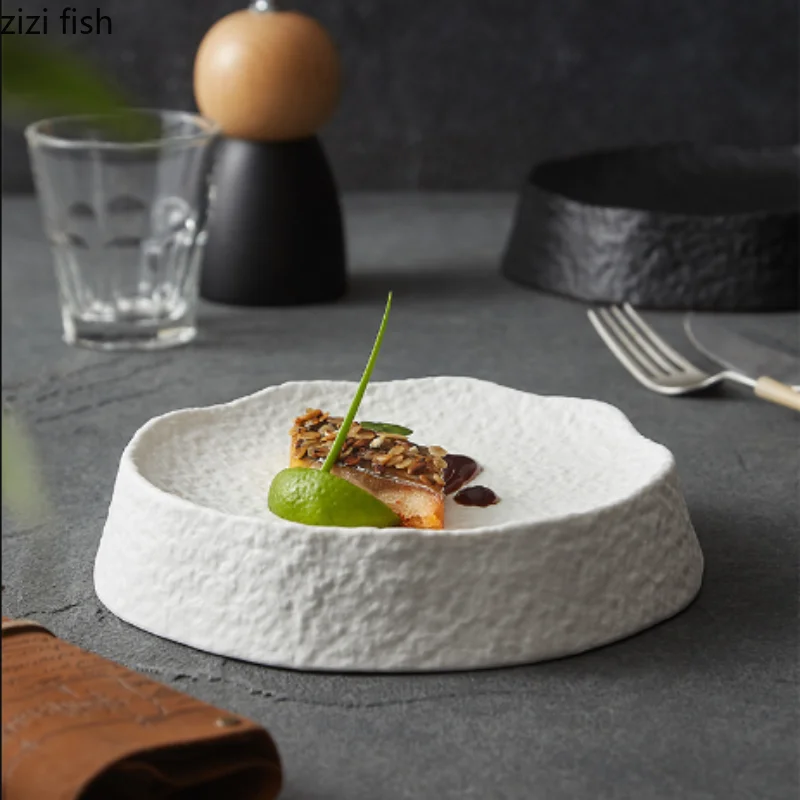 Thickened Ceramic Dining Plate Western Style Steak Plate Sushi Plates ...
