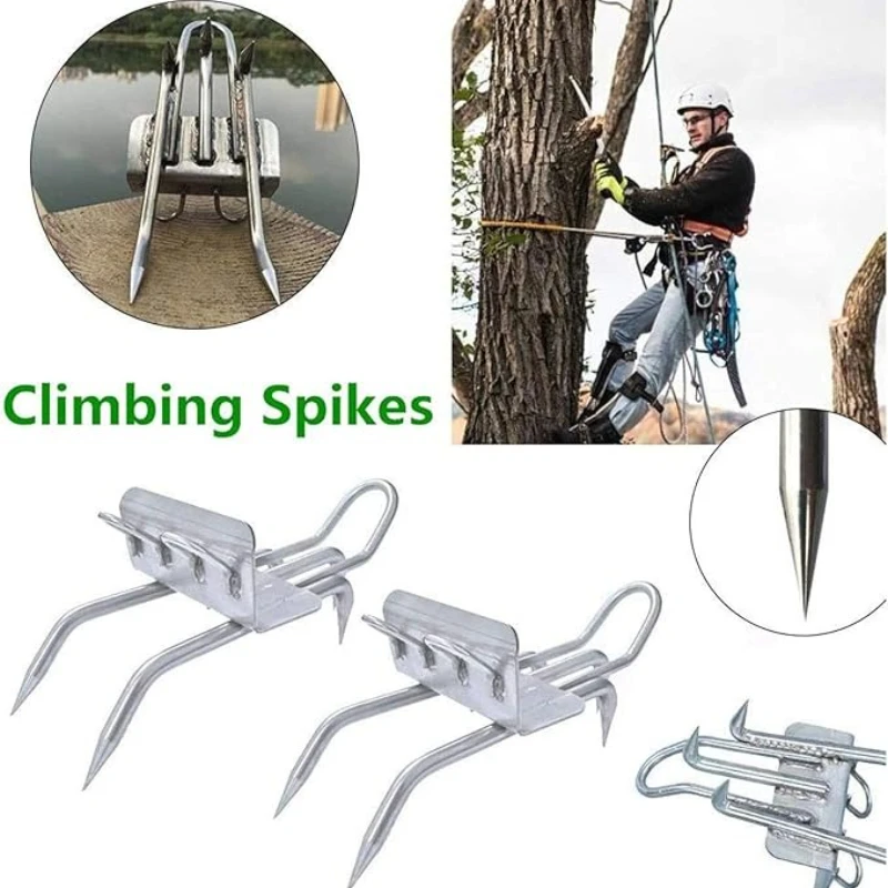 Outdoor Tree-Climbing Anti-Slip Cat Claw Shoes Set New Climbing Gear ...