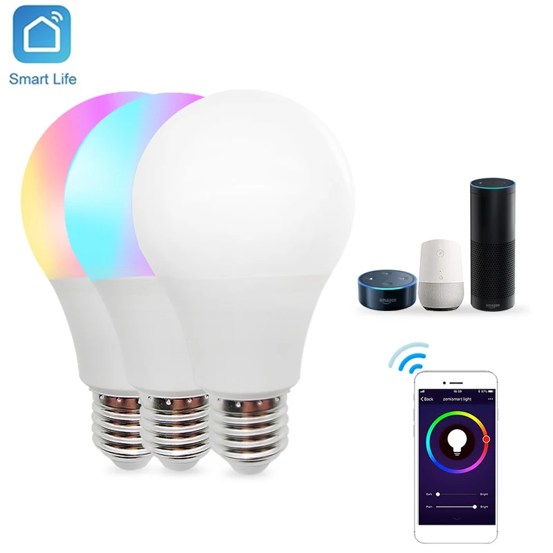 Smart-Life-Light-Bulb-10W-15W-Muticolor-Light-E27-RGB-LED-Bulb-Dimmable ...