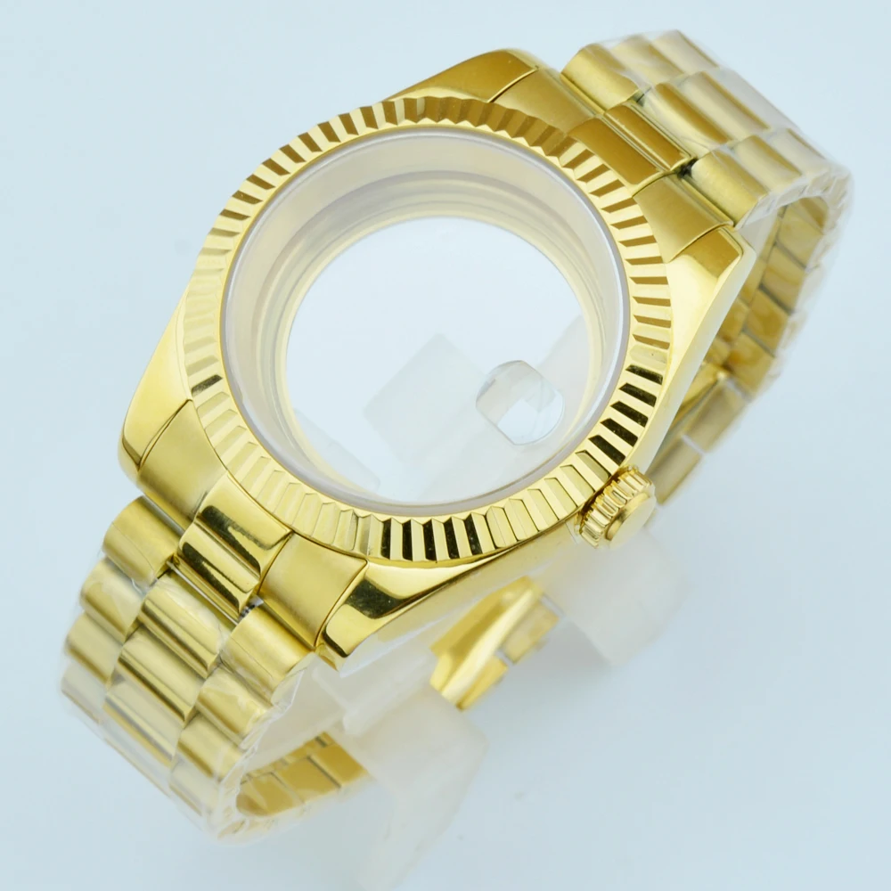 36mm-40mm-Gold-Watch-Case-Fit-NH34-NH35-NH36-PT5000-ETA2824-2836-Miyota ...