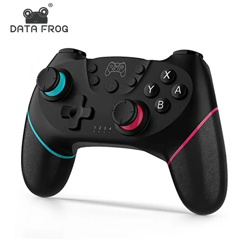 DATA FROG Wireless Controller Compatible-Nintendo Switch Adjustable Turbo with 6-Axis Vibration ...