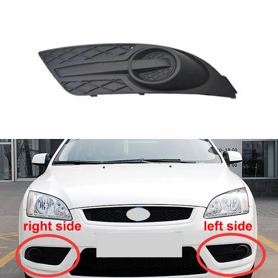 For Ford Focus 2007 2008 Fog Light Cover Fog Lamp Shell Front Bumper ...