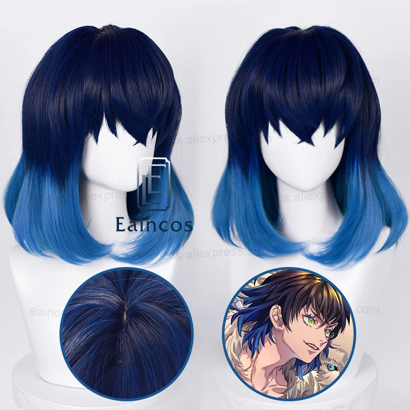 Anime-Demon-Slayer-Kimetsu-no-Yaiba-Hashibira-Inosuke-Cosplay-Wig-40cm ...