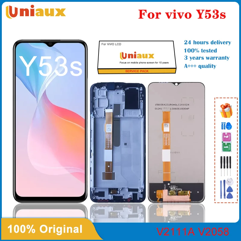 Pantalla-LCD-de-6-58-pulgadas-para-VIVO-Y53S-5G-V2111A-V2058-montaje-de ...