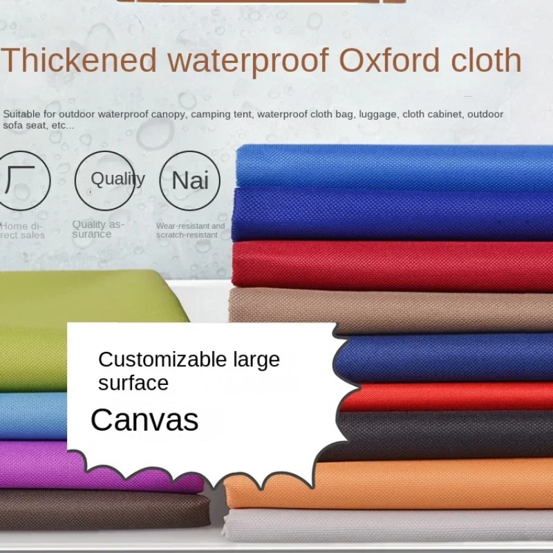 Waterproof Fabric Outdoor Thickened Oxford Canvas Black PVC Camping ...