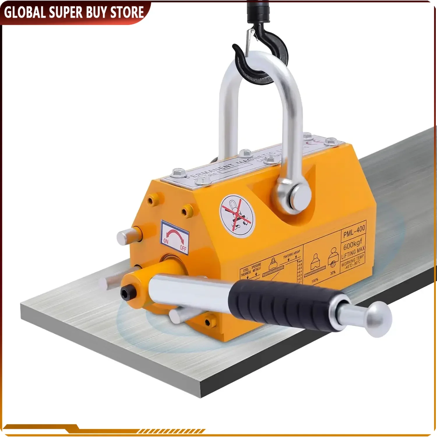 600KG-Permanent-Lift-Magnets-with-Release-1320LBS-Steel-Magnetic-Lifter ...