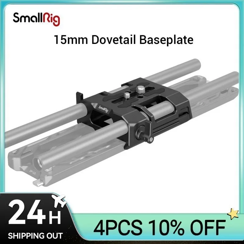 SmallRig-Lightweight-15mm-Dovetail-Baseplate-with-Dual-15mm-LWS-Rod ...