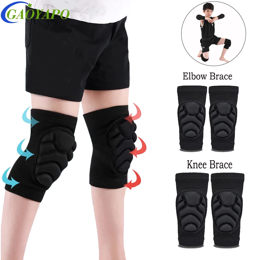 1Pair-Thick-Sponge-Knee-Elbow-Pads-Sleeve-Guard-Collision-Avoidance ...