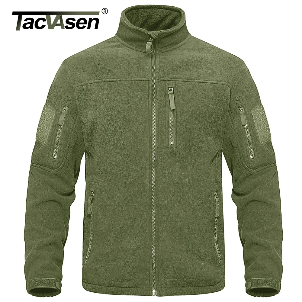 TACVASEN Full Zip Up Tactical Armee Fleece Jacke Military Thermische ...