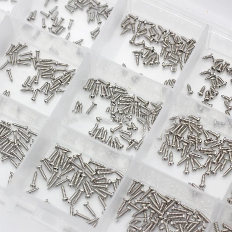Mini Screws Set 750Pieces Micro Screws Set Small Screws Self-Tapping ...