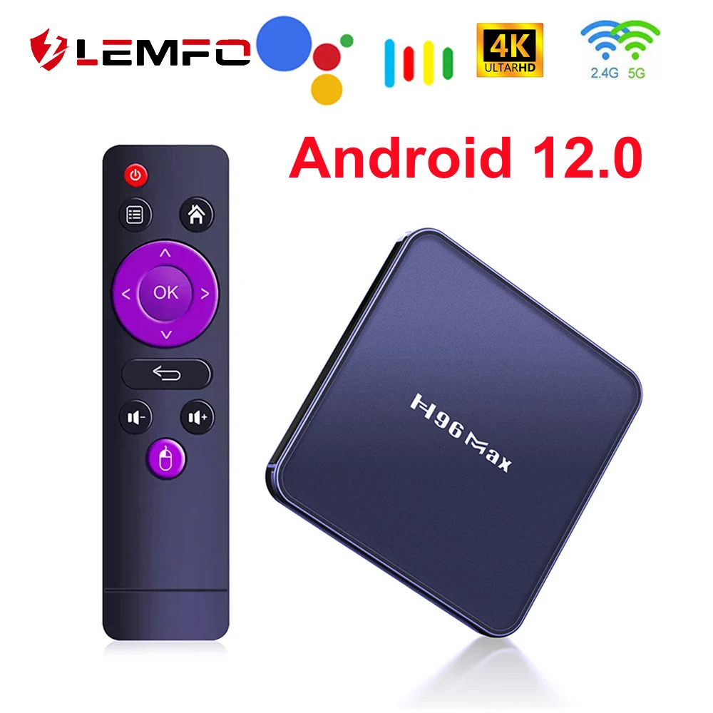 LEMFO-TV-Box-Inteligente-H96-Max-Wifi-de-Doble-Banda-Compatible-con ...