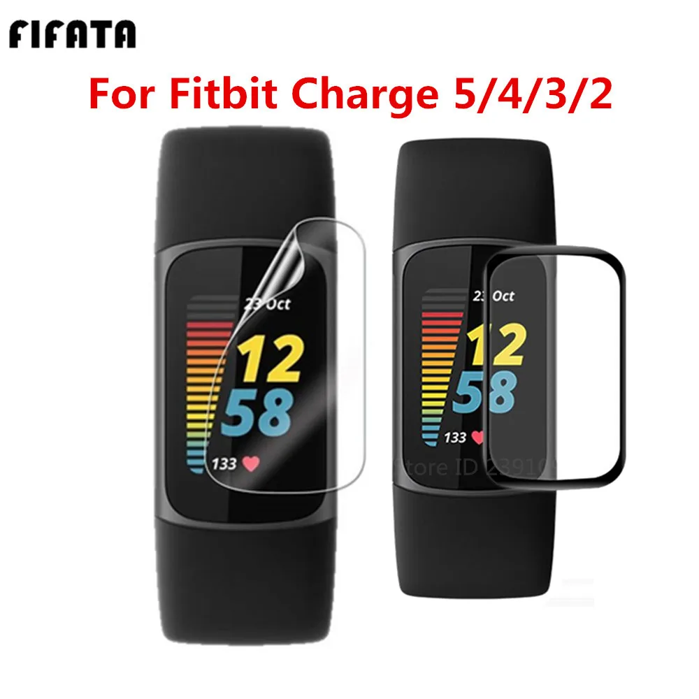 Protective-Film-Screen-Protector-For-Fitbit-Charge-5-4-3-Smart-Band ...