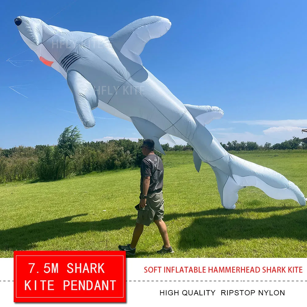 New-Arrival-Soft-Inflatable-7-5m-Hammerhead-Shark-Kite-Pendant-for ...