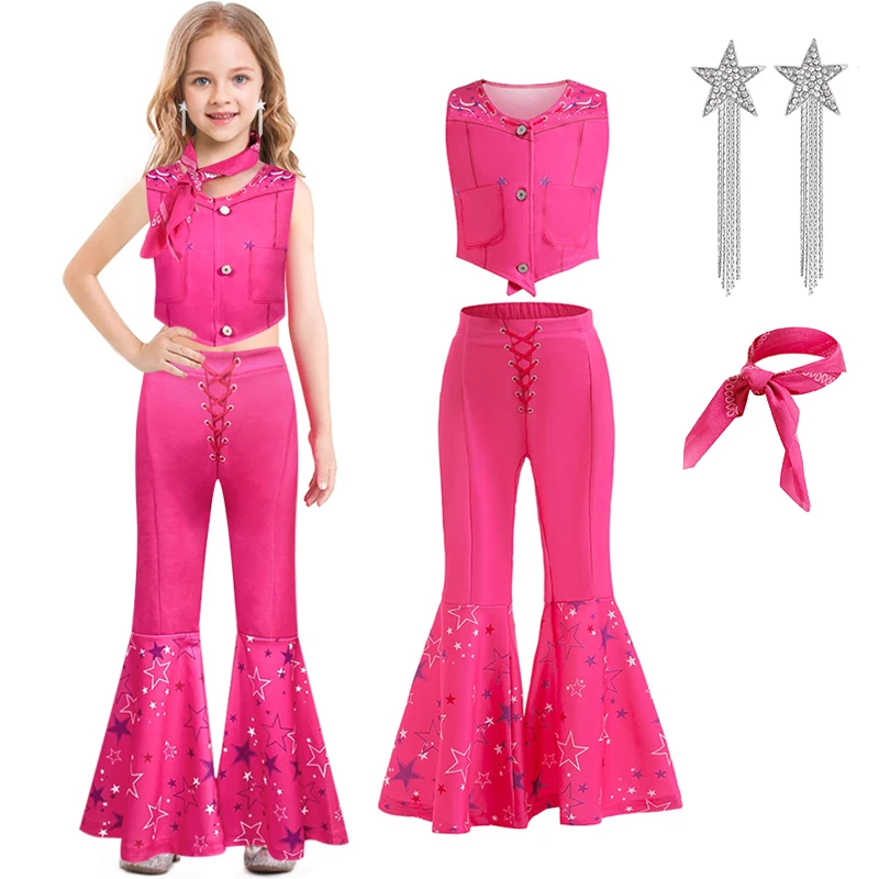 Pink-Girls-Set-2024-Children-s-Sequin-Color-Block-Set-Fashion-T-shirt ...