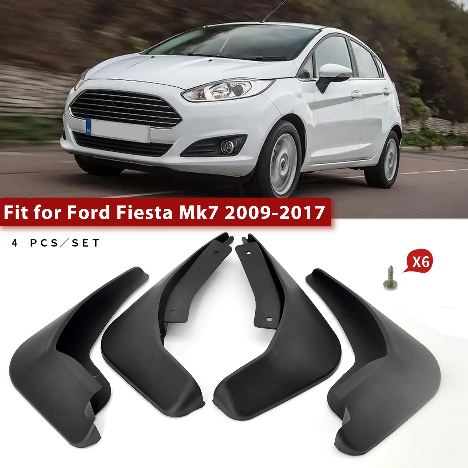 Guardabarros-para-Ford-Fiesta-Mk7-2009-2010-2011-2012-2013-2014-2015 ...