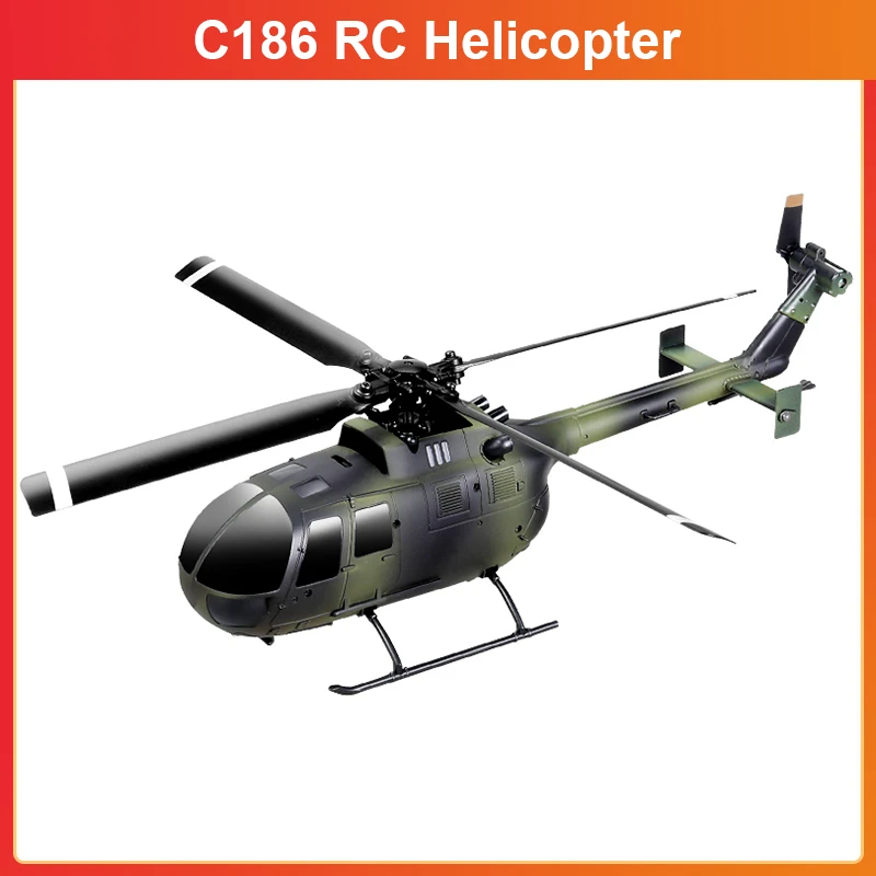 C186 PRO RC 헬리콥터, 2.4G, 4 채널, 4 프로펠러, 6 축 전자 자이로스코프 안정화, 원격 제어 항공기, RC ...