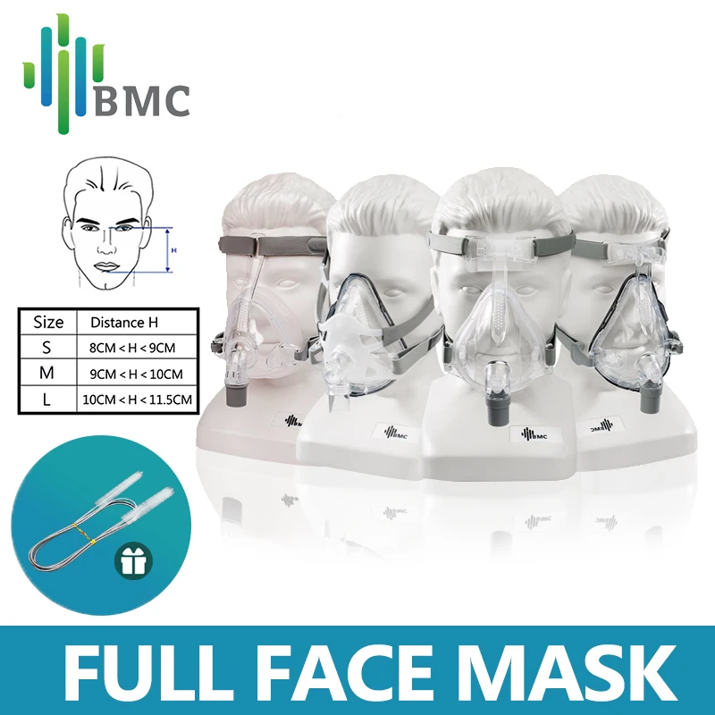 BMC FM2/F1A/F1B/F4 Full Face Mask สำหรับ Snoring ใช้กับทางการแพทย์ CPAP ...