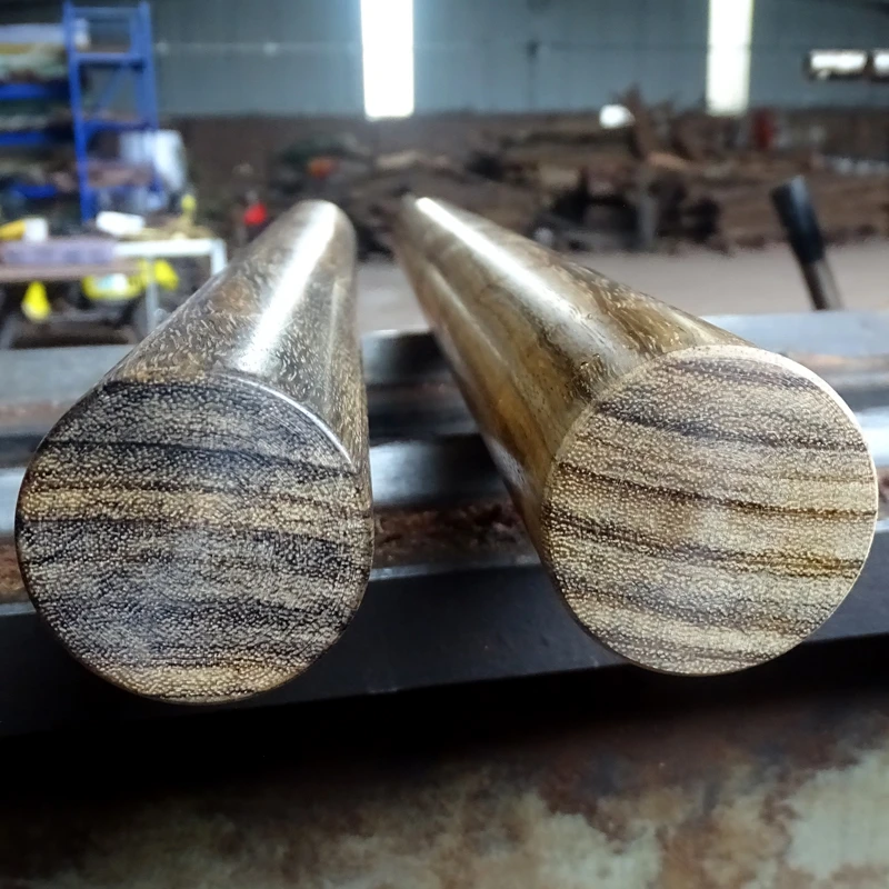 Barre Ronde En Bois Naturel, 1 Pièce, En Ébène, Bois De Santal Africain ...