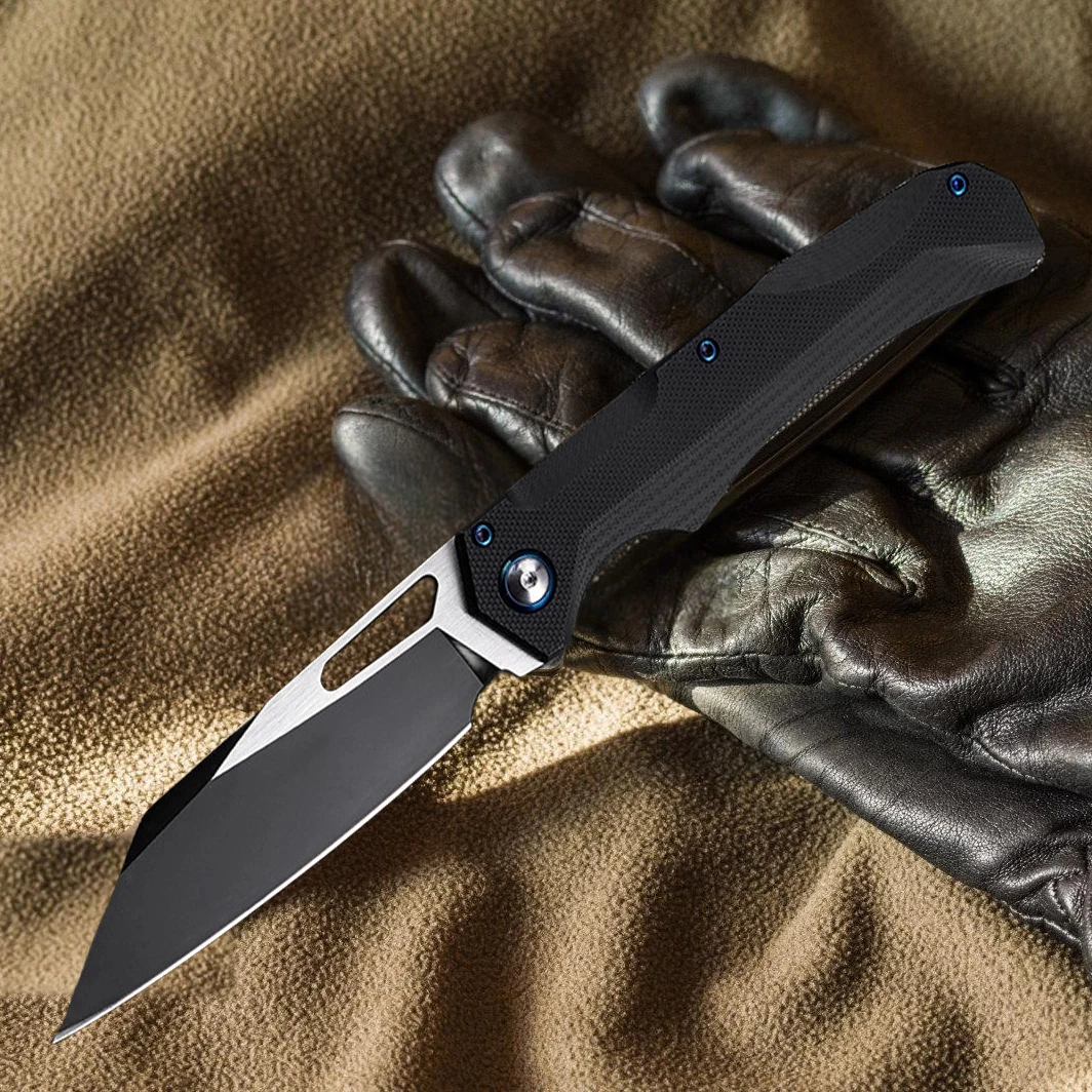 Portable-Folding-Knife-D2-Steel-High-Hardness-G10-Handle-Outdoor-EDC ...