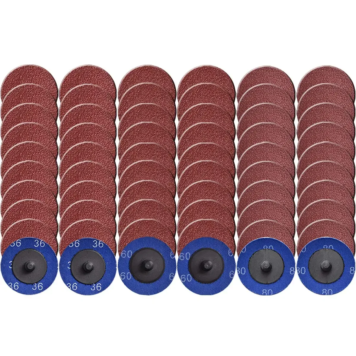 20Pcs Quick Change Roll Lock Sanding Disc 36 -240 Grit 2 Inch for Die ...