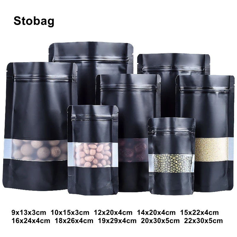 StoBag-100pcs-Black-Matte-Food-Packaging-Ziplock-Bag-Stand-Up-Self-Sealing-Window-for-Snack-Nuts.jpg