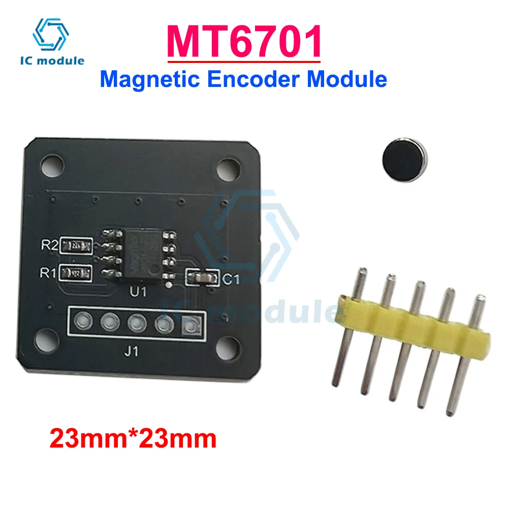MT6701-magnetic-encoder-magnetic-induction-angle-measurement-sensor-module-14bit-high-precision ...