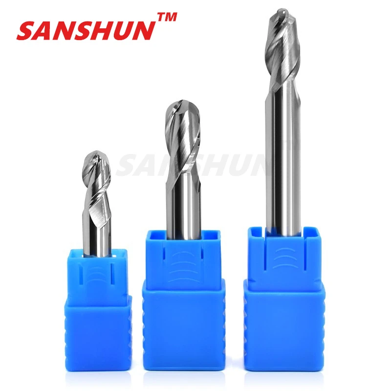 Millingcutter Hrc50 Ball Nose Alloy 2 Blades Tungsten Steel Tools By ...