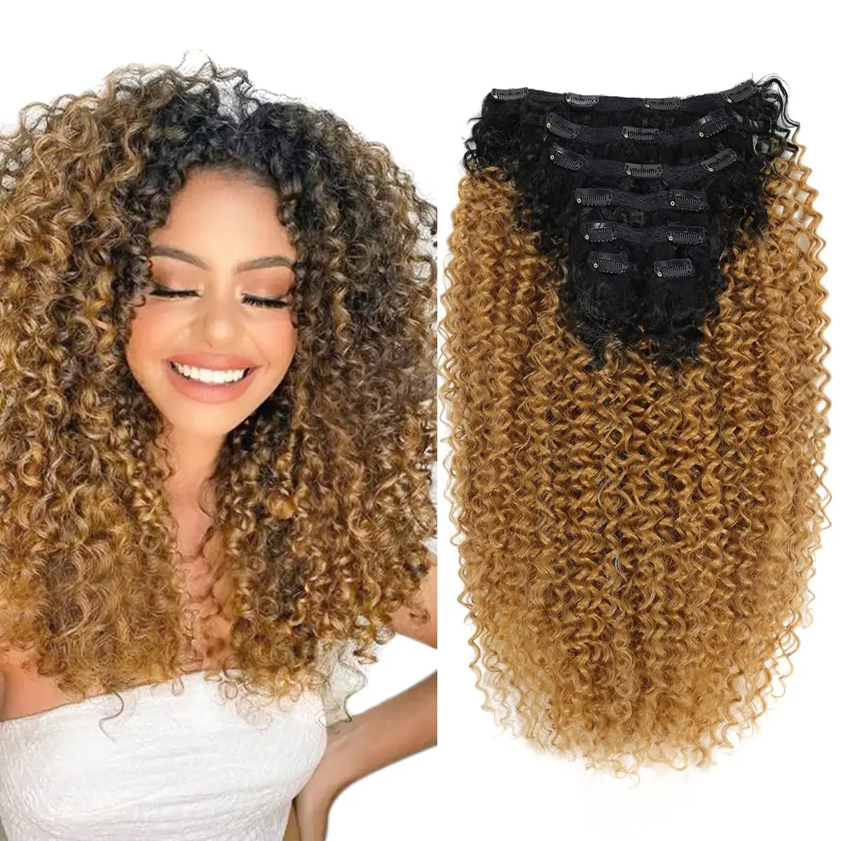 Long-Jerry-Curly-Clip-In-Hair-Extensions-Natural-Hairpieces-Synthetic-7 ...