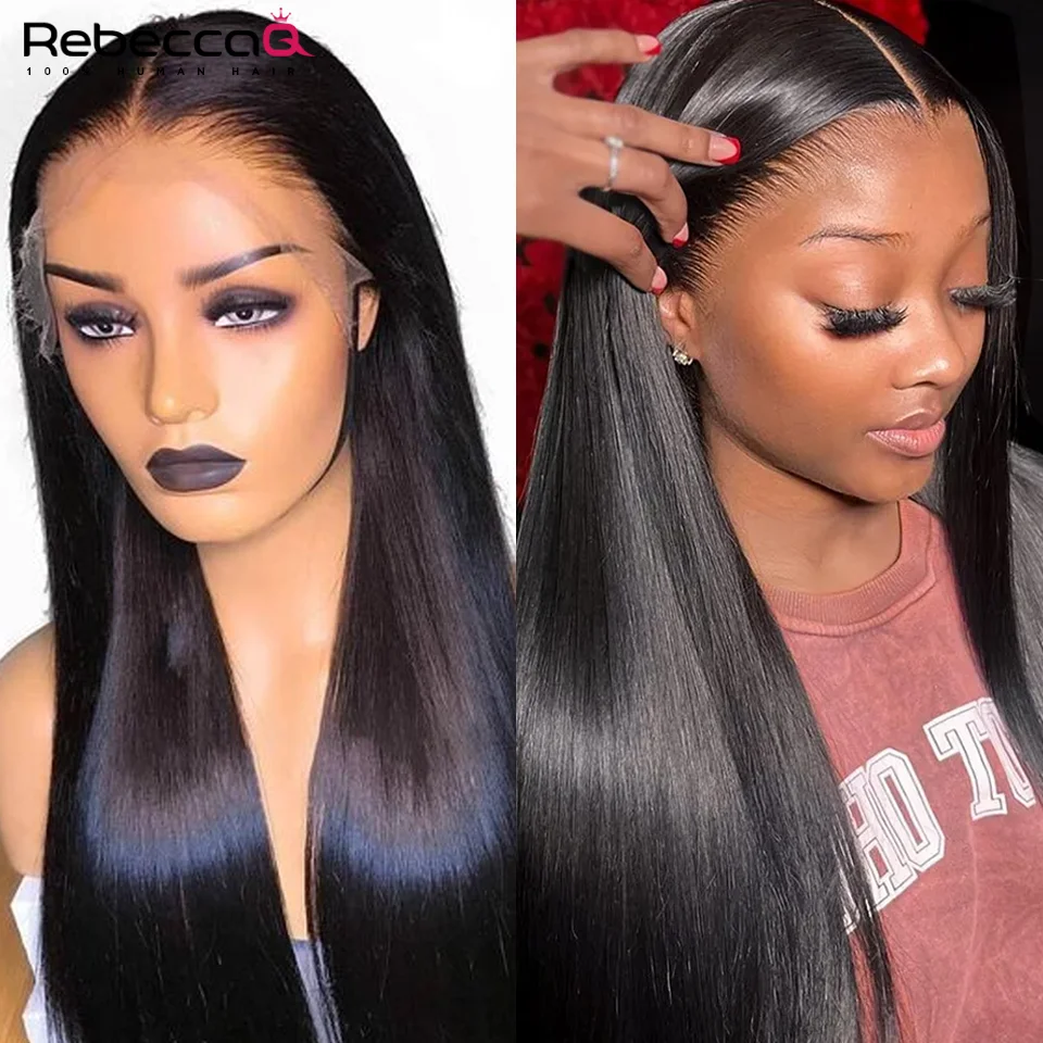 Bone Straight Human Hair Wig 13x6x1 T Part Lace Wig Human Hair Pre ...